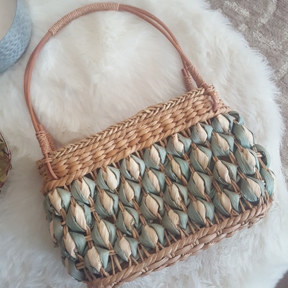 REDfish Designs | Bags | Redfish Designs Boho Straw Basket Bag Purse ...